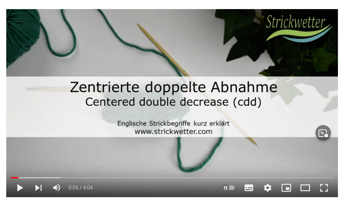 Strickwetter - Strickanleitungen - Tutorials